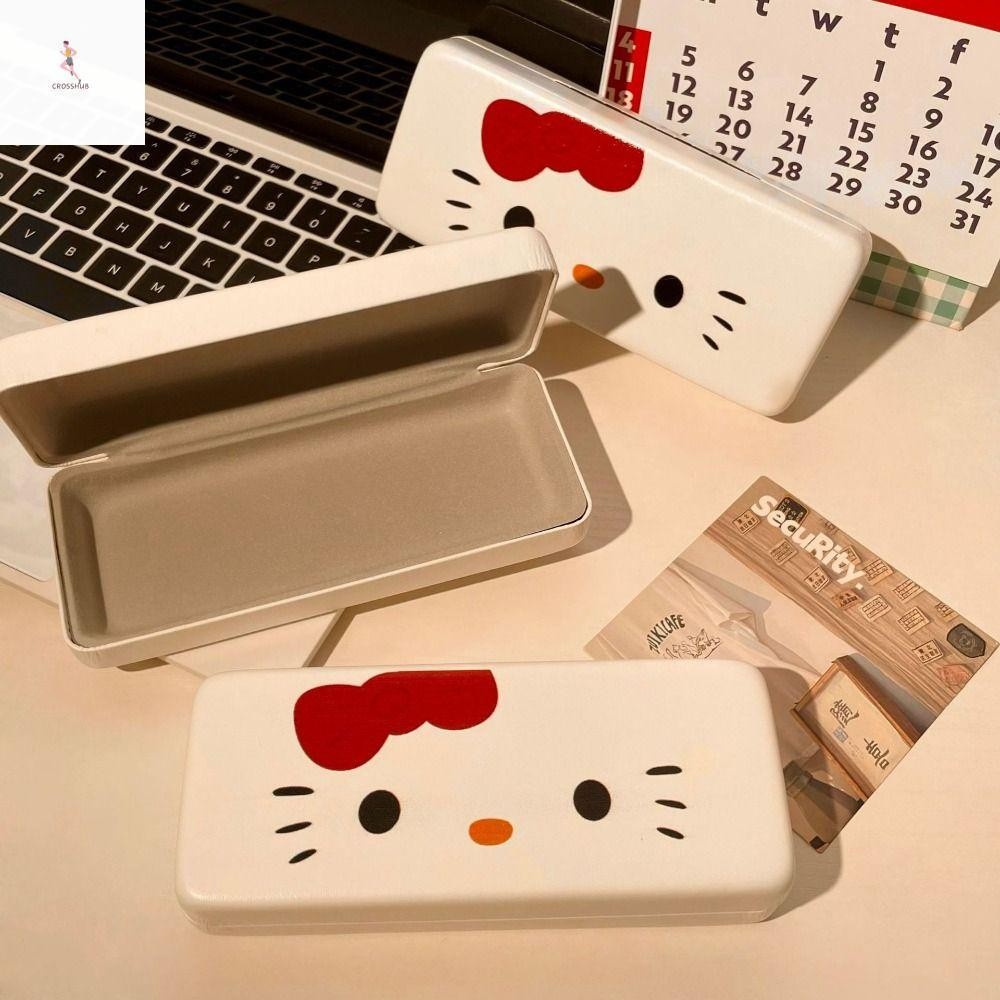 Cross Kitty Cat PU กล่องแว่นตา,หนัง PU พิมพ์พิมพ์แว่นตา,น่ารักน่ารัก ...
