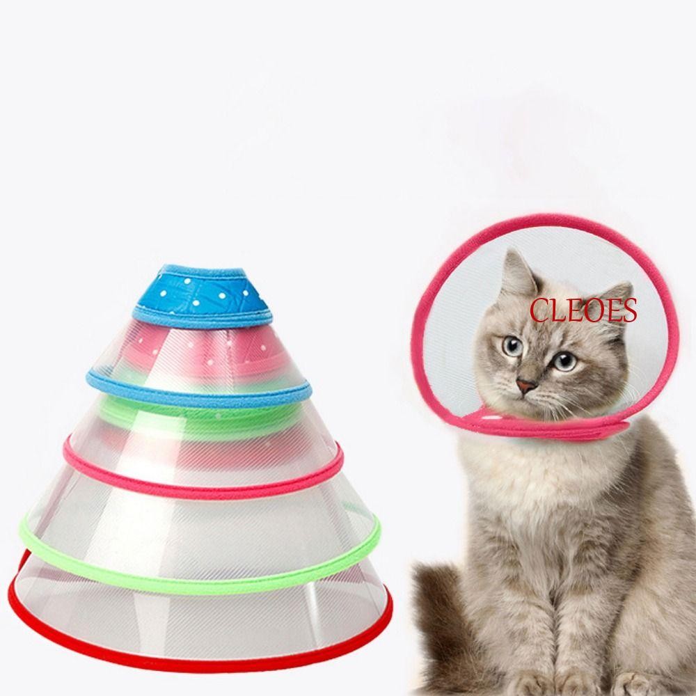 Cleoes Cat Recovery Collars พลาสติกปฏิบัติมัลติฟังก์ชั่น Anti-bite Anti ...