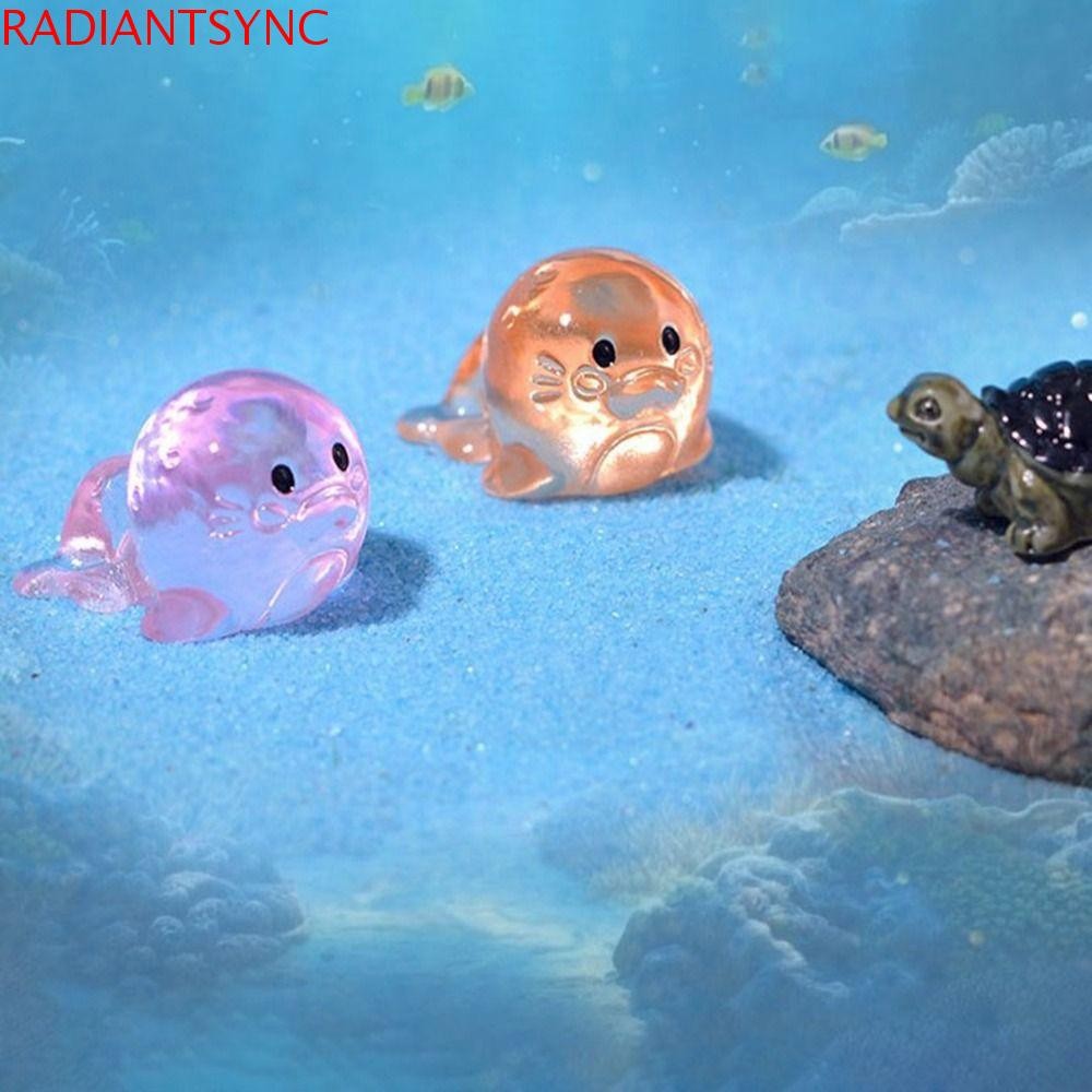 Radiantsync เครื่องประดับสิงโตทะเล, การ์ตูน 3D Mini Sea Lion เครื่องประดับ, Creative Micro ภูมิ ...