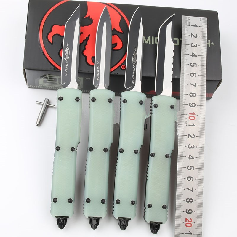 Microtech ไมโครเทคโนโลยี UT70 OTF วัสดุของใบมีด: D2 G10 อลูมิเนียมอัล ...
