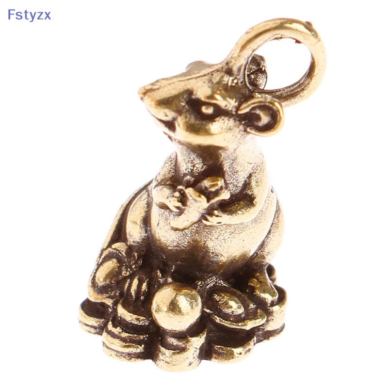 Fstyzx 2020 ของขวัญปีใหม่ Lucky mouse rat ปีตกแต่งโต๊ะทองแดงความมั่ง ...