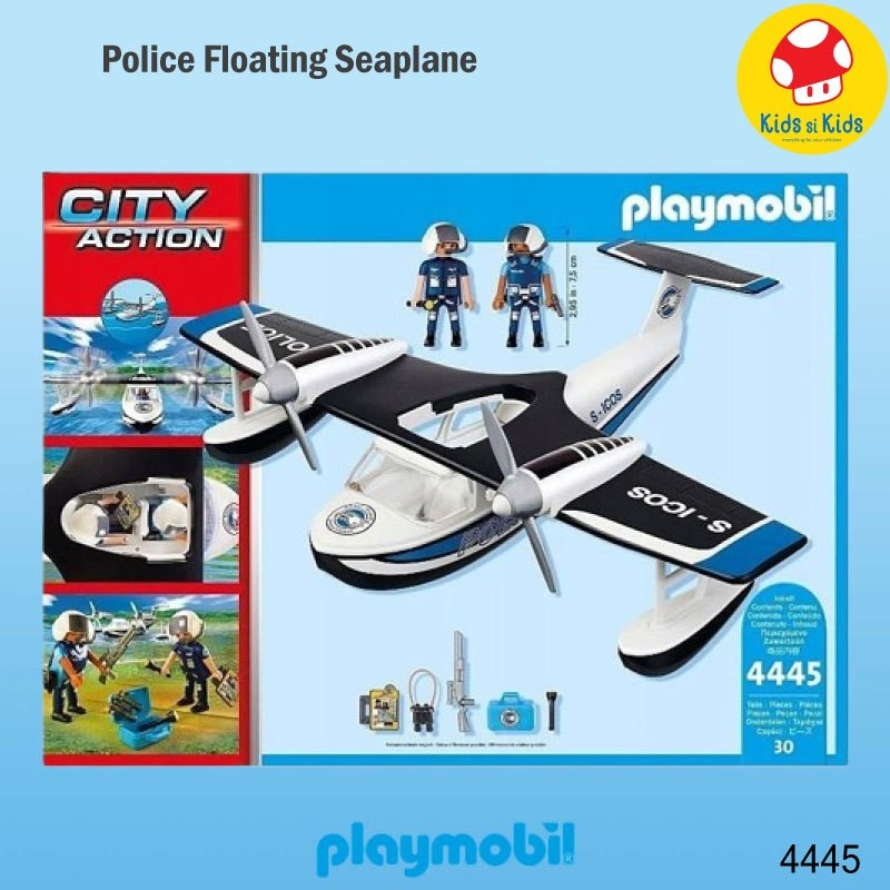 Playmobil 4445 Police Seaplane เครื่องบินตำรวจ | Shopee Thailand
