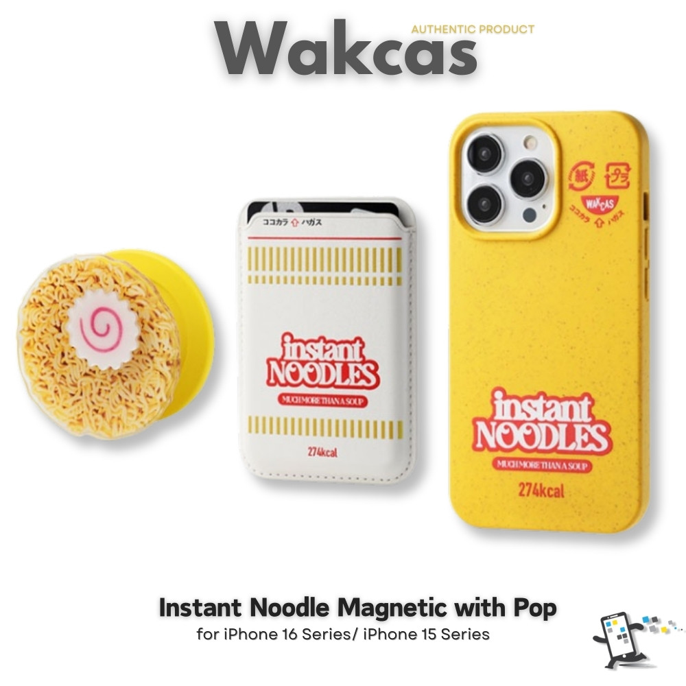 Wakcas Instant Noodle Magnetic with Pop and Pocket Card เคสสำหรับ ...