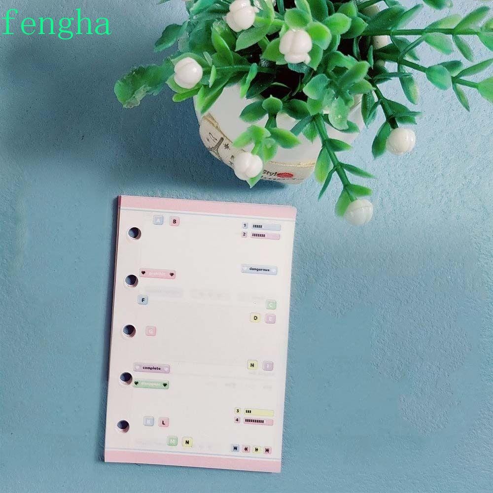 Fengha M5 A8 กระดาษเติมใบหลวม, 5 หลุม 60 แผ่นด้านในเติมเกลียว Binder ...