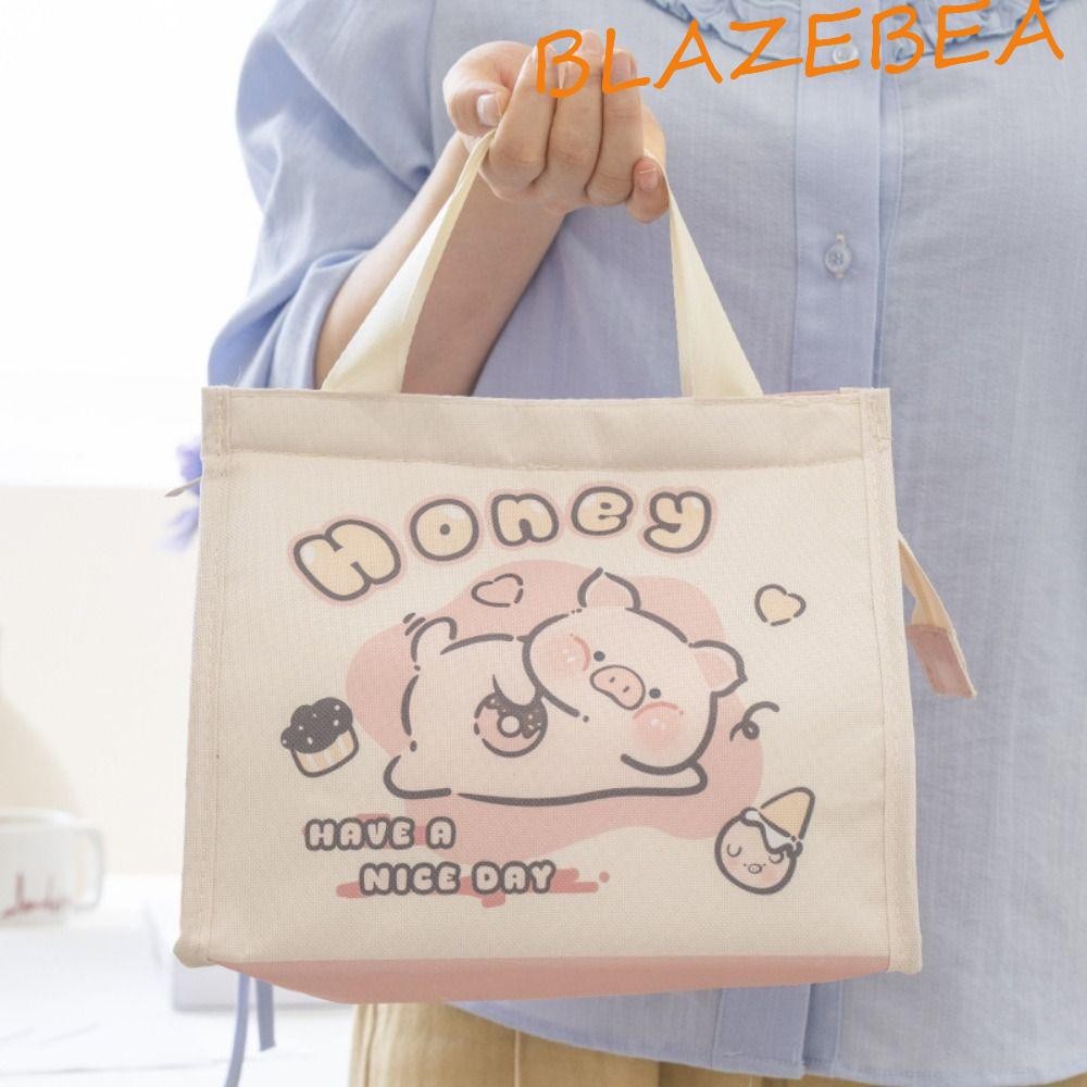 Blazebea Capybara ถุงอาหารกลางวัน,ขนาดใหญ่ความจุ Oxford การ์ตูนถุงอาหารกลางวัน,แบบพกพากันน้ํา ...