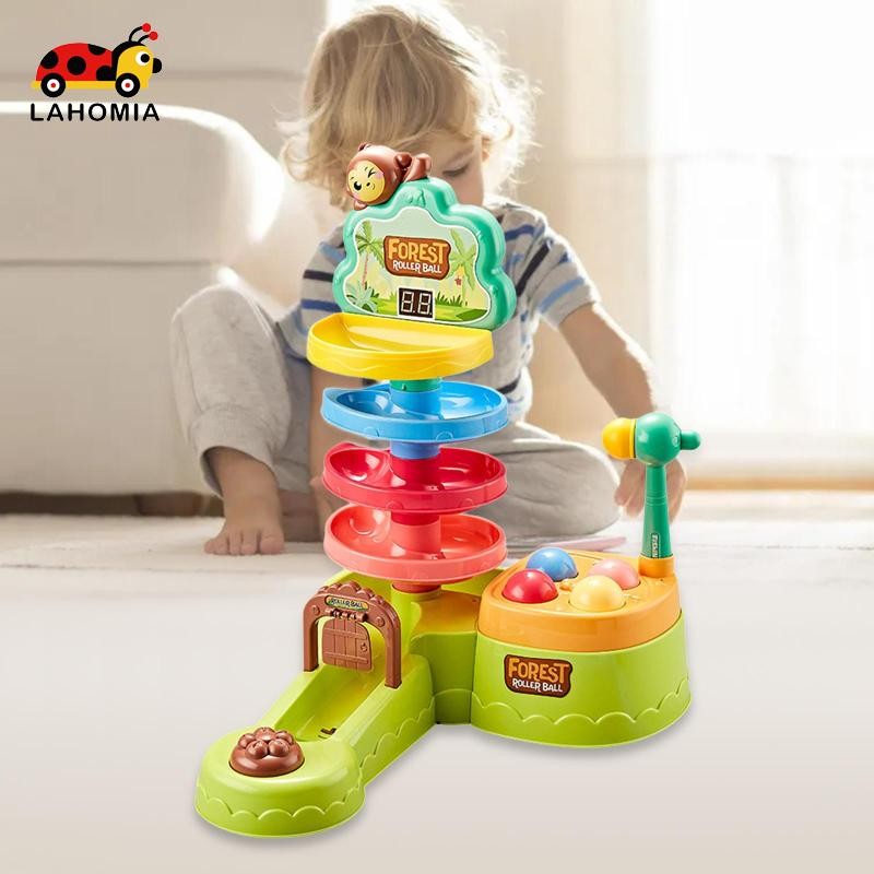 LAHOMIA Ball Drop Toy Pound Ball Toy Development with Scorring Game ...