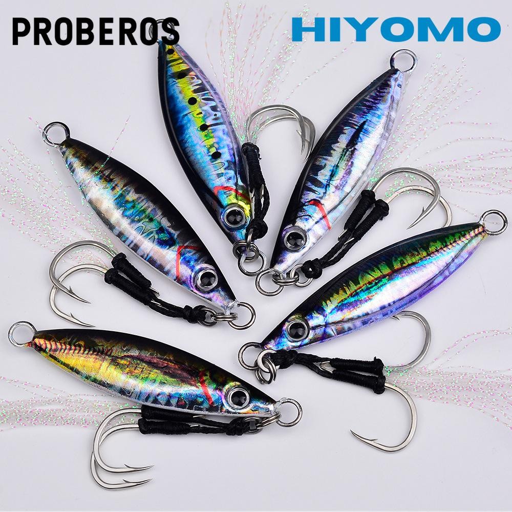PROBEROS หล่อโลหะ JIG Fishing Lure พร้อม-hook สแตนด์บาย สำหรับ Sea Bass ...