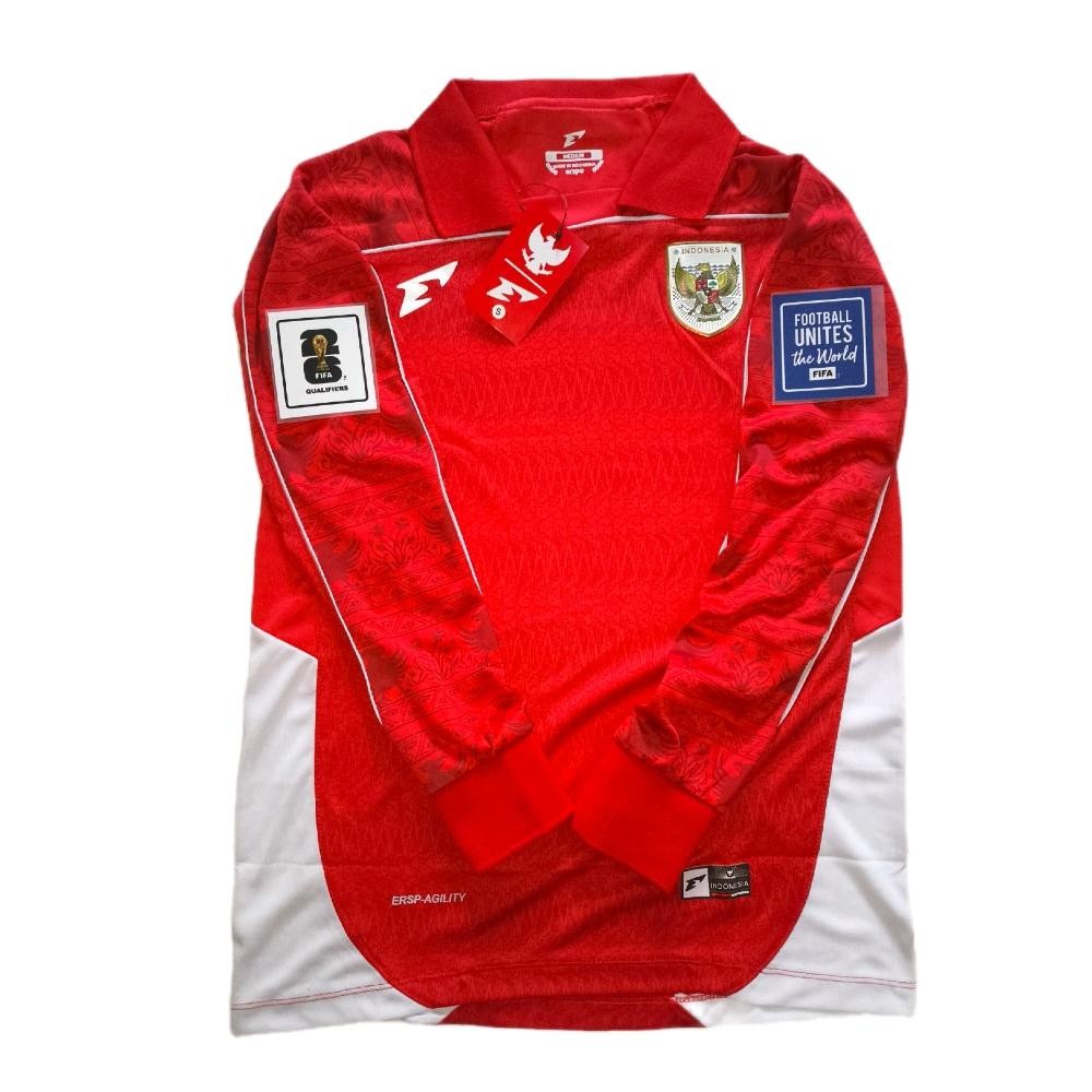 INDONESIAN NATIONAL TEAM FOOTBALL JERSEY HOME LONGSLEEVE LS ERSPO 2025/ ...