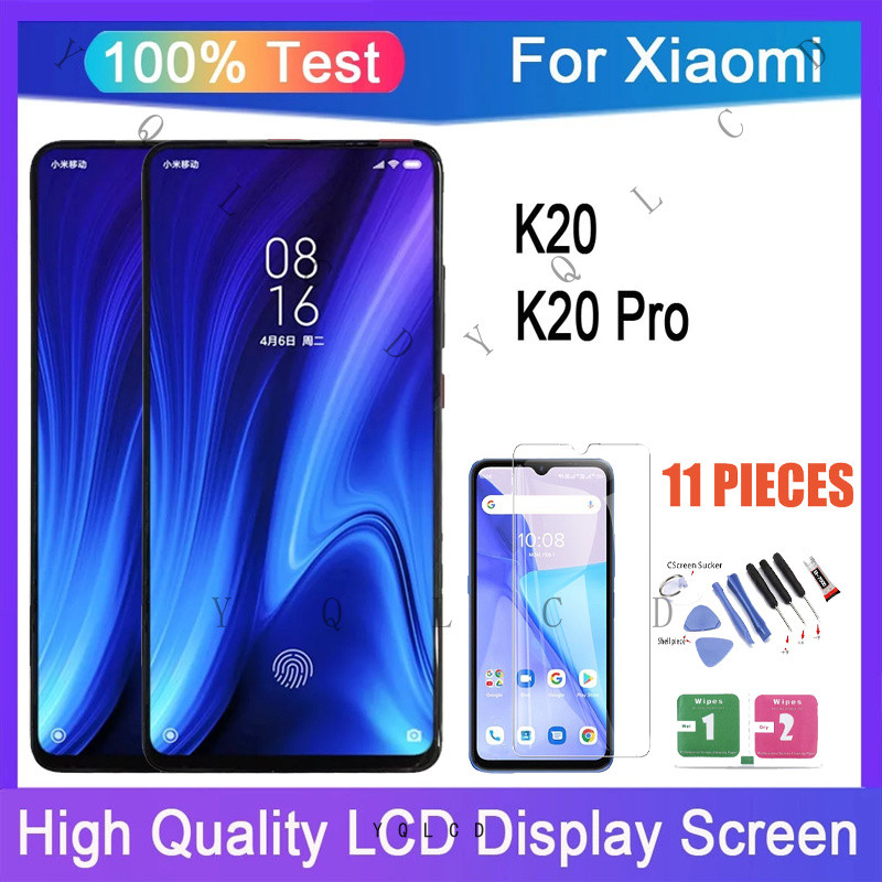 Original AMOLED Redmi K20 K20 Pro จอแสดงผล LCD หน้าจอสัมผัสพร้อมการ ...