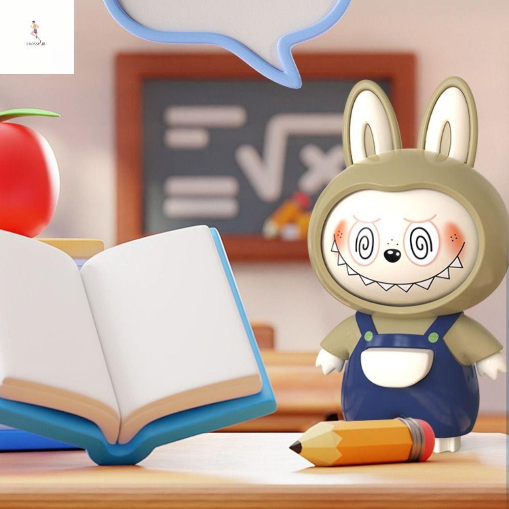 Cross Labubu พวงกุญแจแกะ, การ์ตูน PVC เปลี่ยนหน้าจี้ตุ๊กตา, เปลี่ยนการ ...