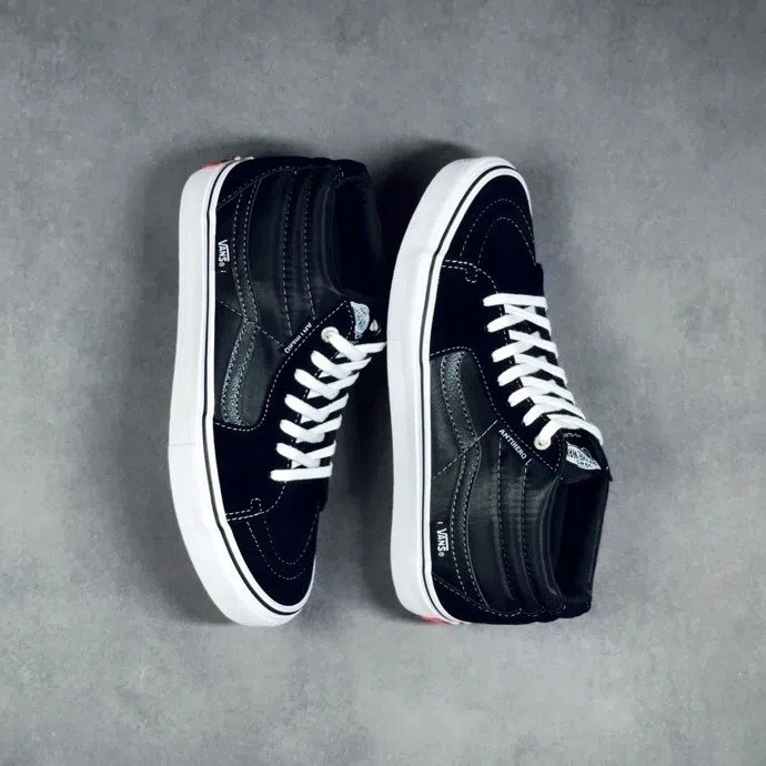 FAST Ship COD Van Sk8 MID Pro Suede Splicing ผ้าใบกันน้ำ high TOP BOARD ...