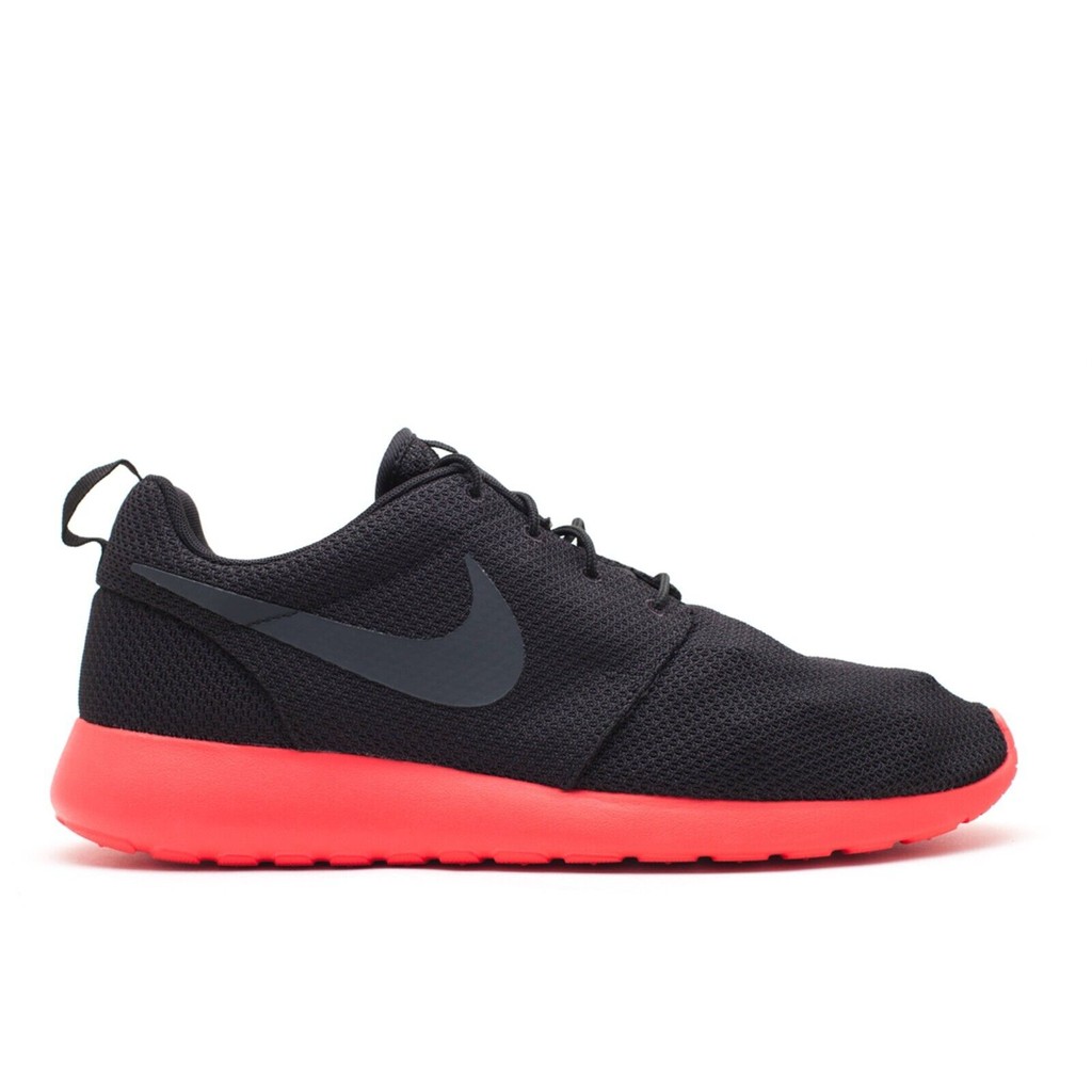 Nike Roshe One Run สีแดงสีดํา Bred รองเท้าผ้าใบย้อนยุค 511881-016 Mens ...