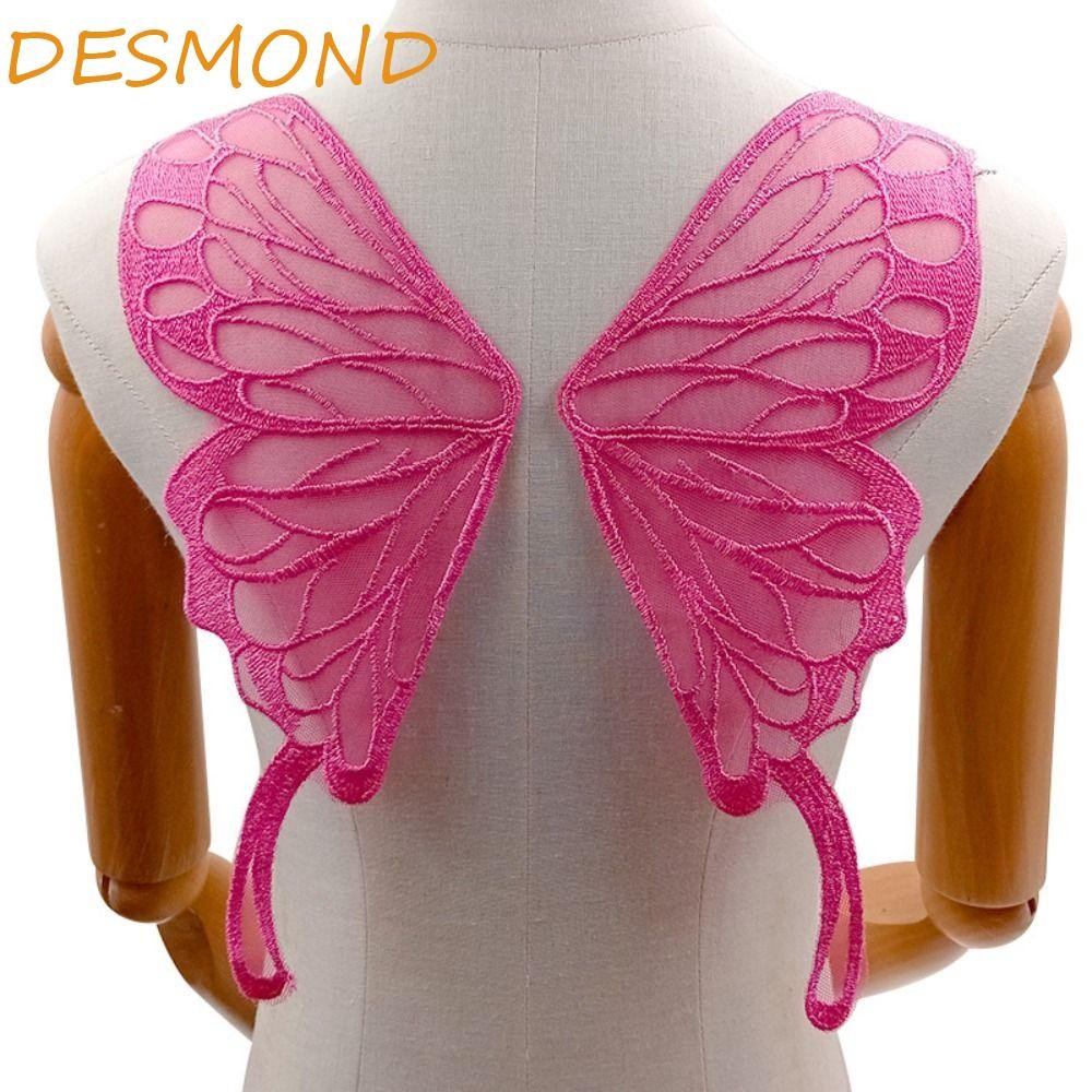 Desmond ปีกผีเสื้อ Appliques,ลูกไม้ผ้าTulleปีกผีเสื้อPatch,ประณีตปักPatch Organzaเสื้อผ้าสติกเก ...