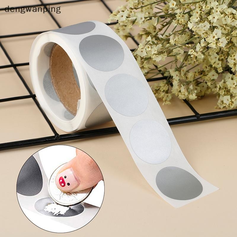 [Dew] 300 ชิ้น Round Silver Scratchs Off สติกเกอร์ 1 นิ้ว Scratc Off ...