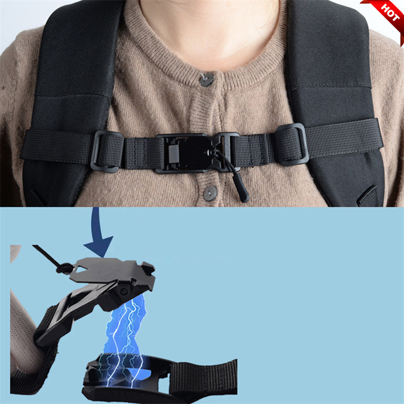 (LLANG)กระเป๋าเป้สะพายหลัง Magnetic Chest Pack StrapEasy สายถอดได้ ...