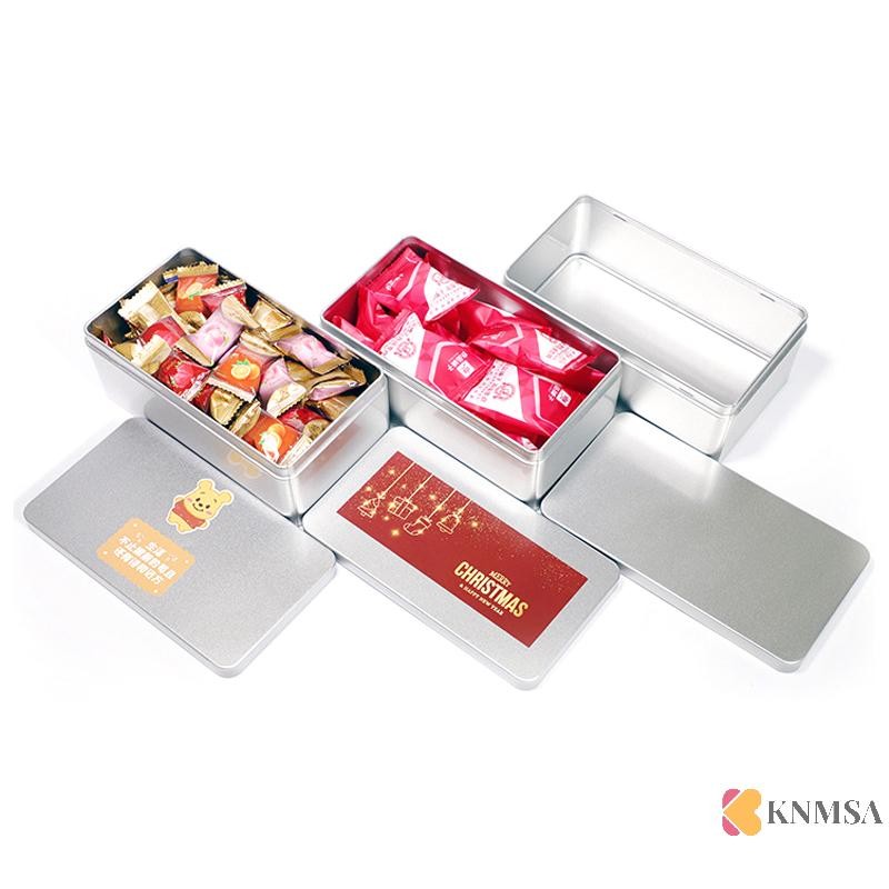 Knmsa] Mini Tinplate กล่องแต่งหน้า Hairpin โลหะสี่เหลี่ยมกล่องเหล็กขนาด ...