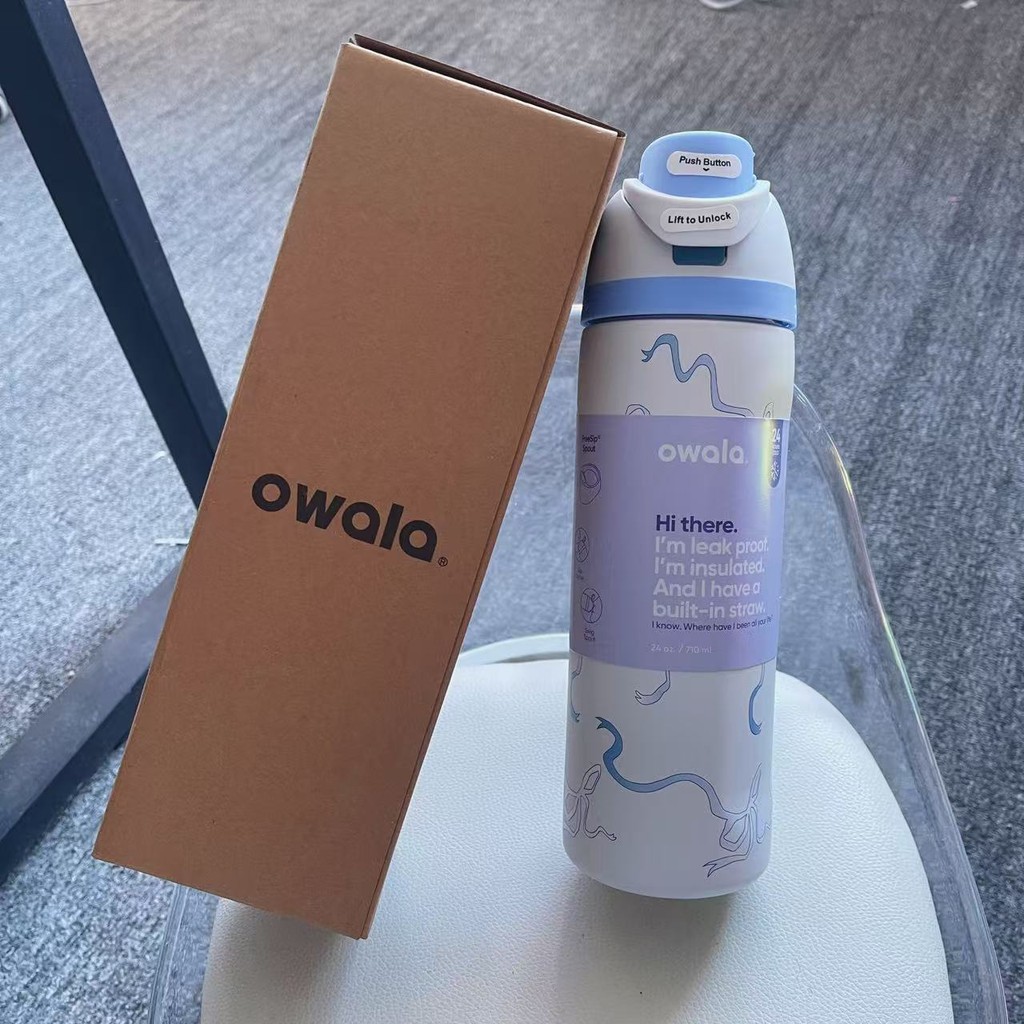 Owala Bow Thermos Cup ถ้วยฝาระเบิด ถ้วยน้ําสแตนเลส 24oz, 32oz | Shopee ...