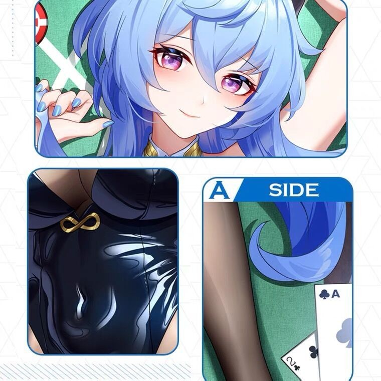 อะนิเมะเกมgenshin Impact Ganyu DakimakuraปลอกหมอนโยนHing Bodyหมอน ...