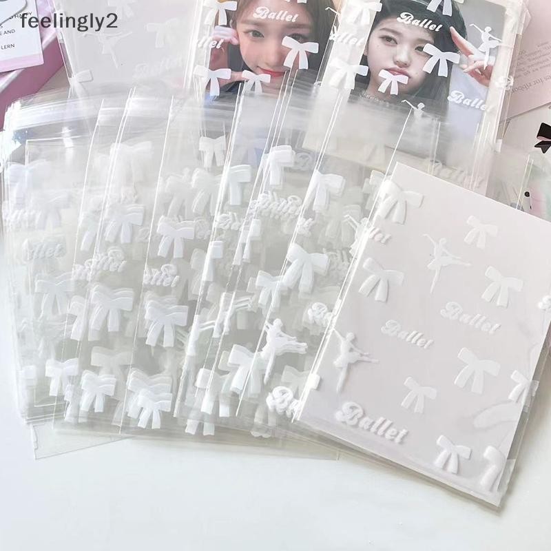 {HotJan} 10pcs ใหม่ Bow Self-กาวกระเป๋าสแควร์การ์ดบัญชีมือวัสดุถุงบรรจุ ...