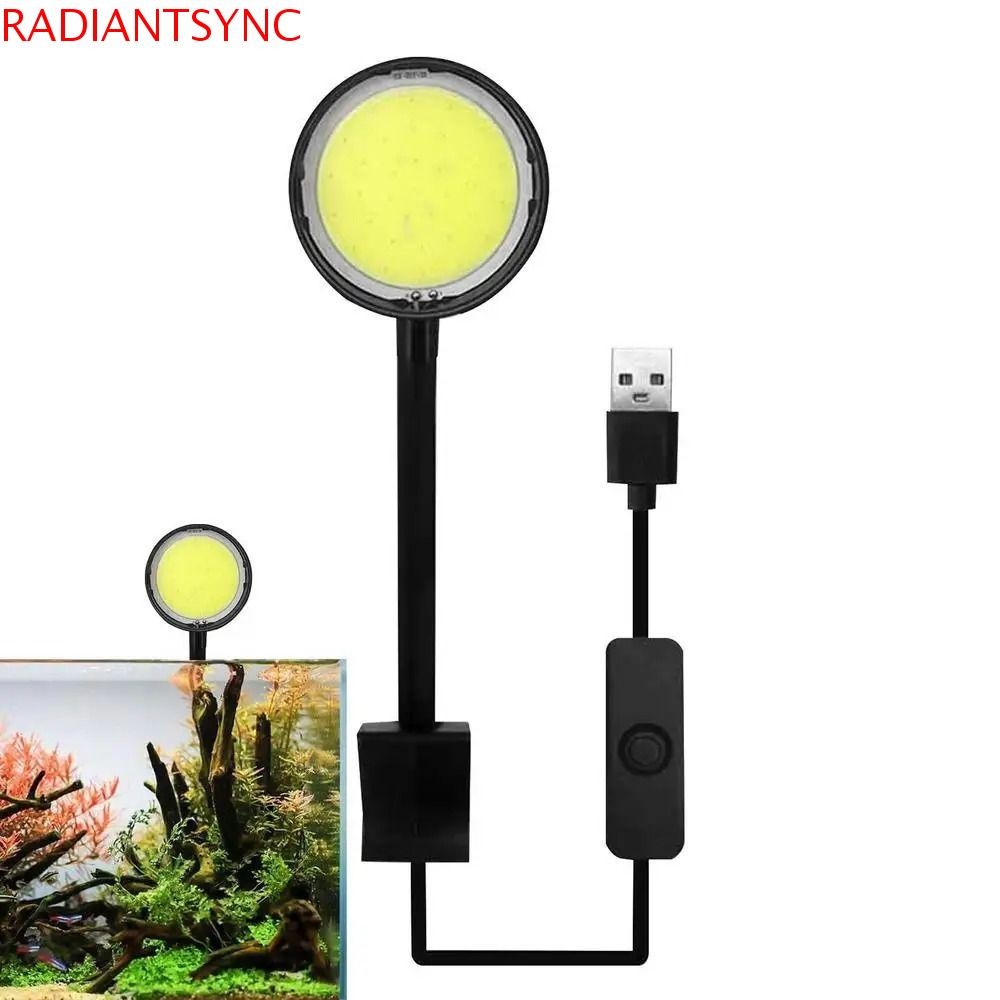 Radiantsync ไฟถังปลา LED,แสงสีขาวหมุนได้น้ําสปอตไลท์ถัง,น้ําหนักเบาคลิปบนติดตั้งง่ายปรับโคมไฟตู้ ...