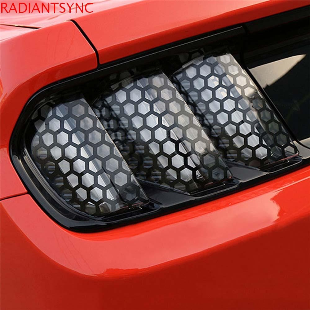 RADIANTSYNC รังผึ้งรถสติกเกอร์ 6 ชิ้น DIY ไฟท้ายด้านหลัง Decals ฟิล์ม Universal อุปกรณ์ตกแต่ง ...