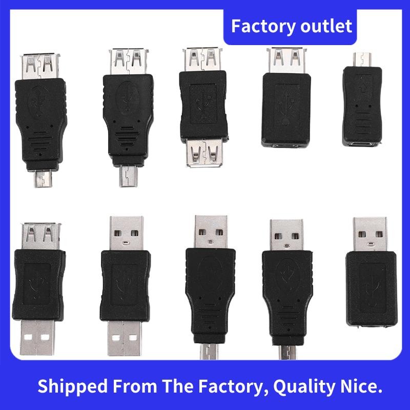 10PCS OTG 5 Pin F/M mini เปลี่ยนอะแดปเตอร์แปลง USB ชายหญิง Micro-USB ...