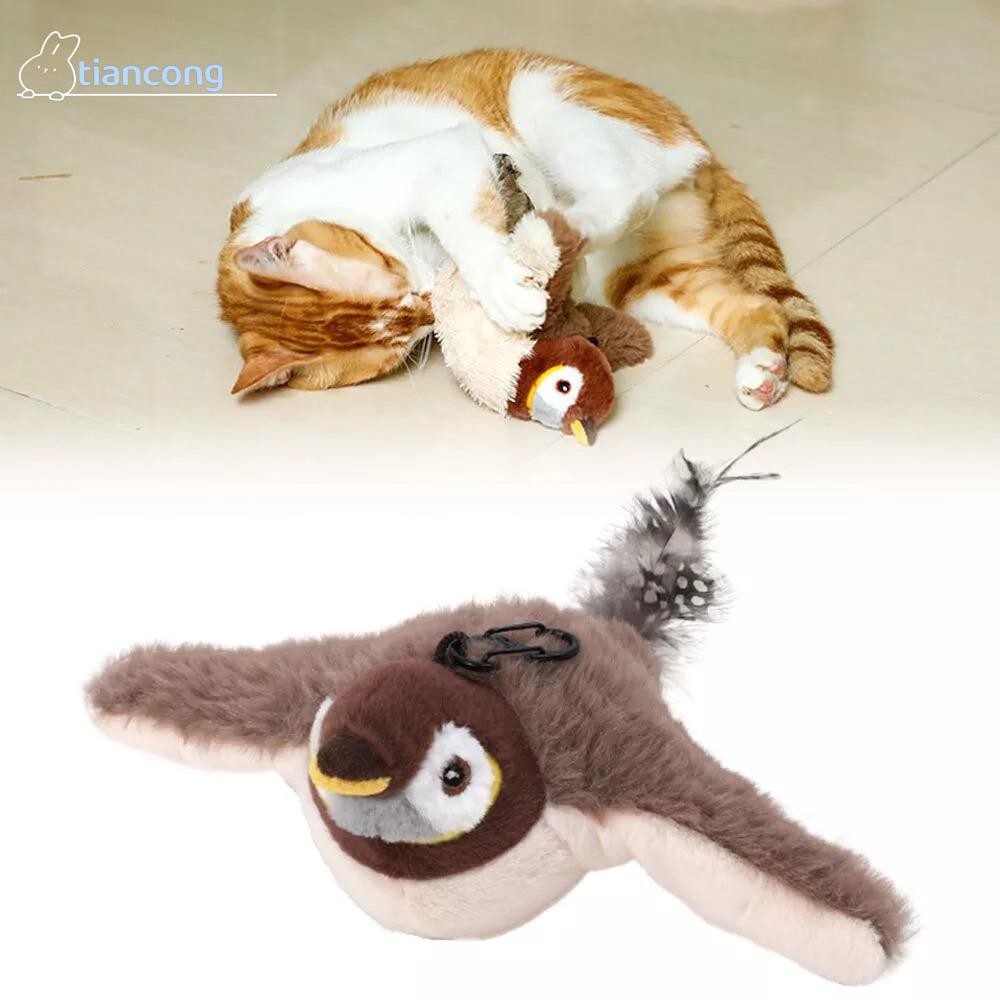 Tiancong Interactive Flying Bird ของเล่นแมว, Hangable Vivid Chirping ...