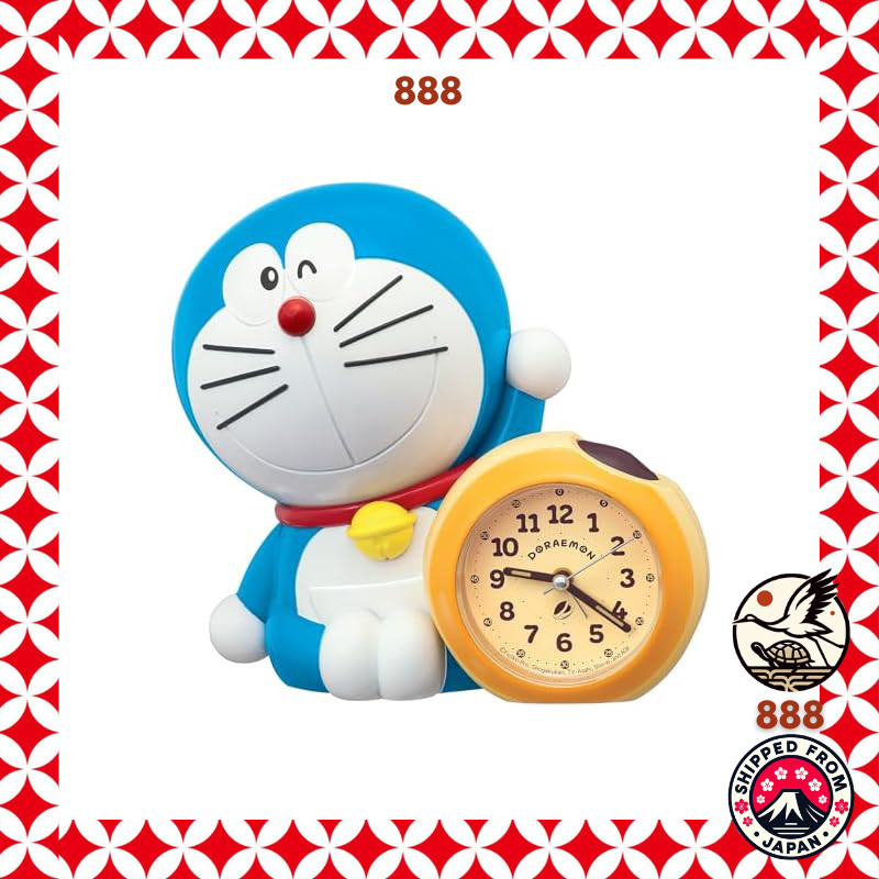 Seiko Clock Talking Alarm Clock 183x200x132mm Doraemon JF387A. A Seiko ...