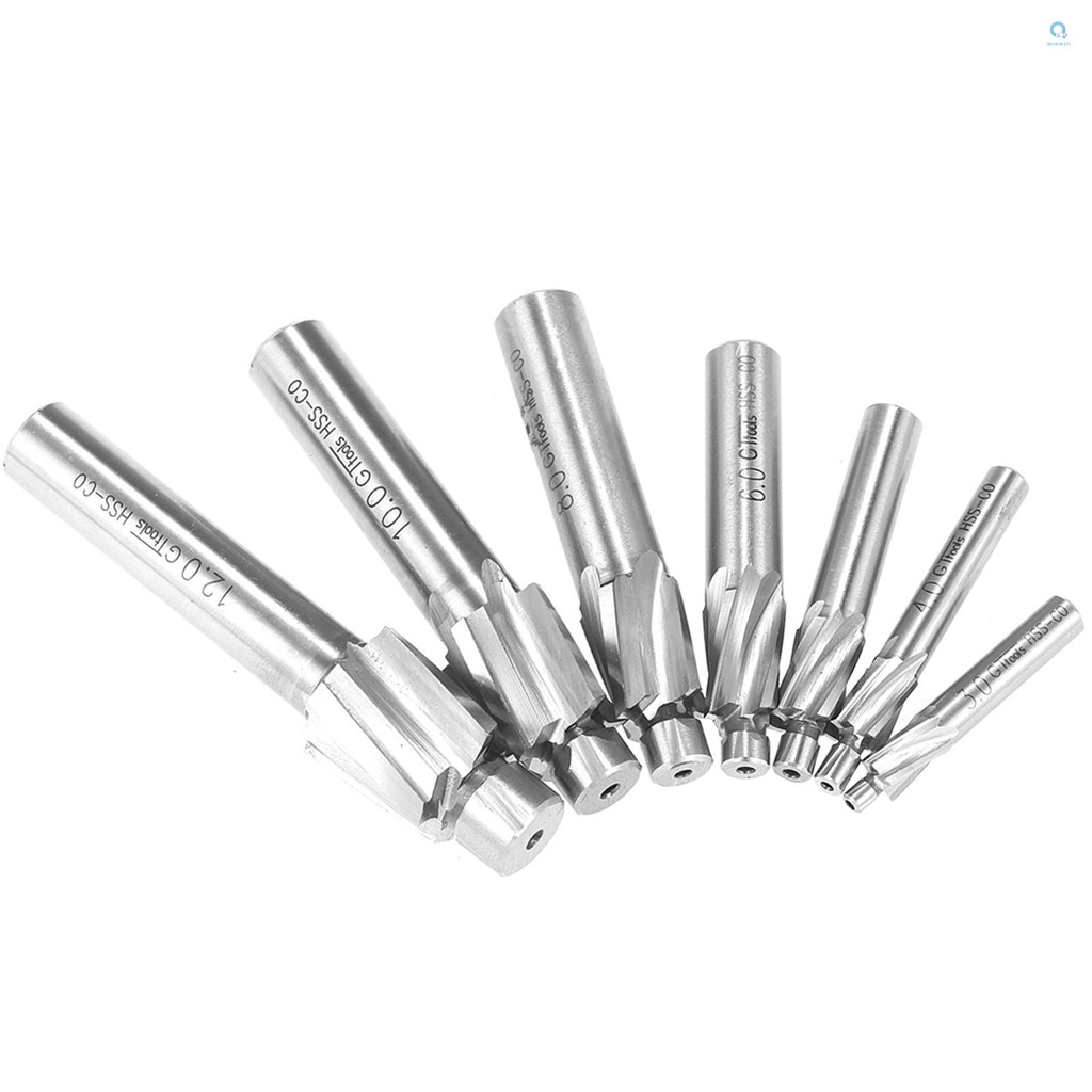 Diy Led Music Steel 4 Counterbore End Set M3-m12 Mills Intu 7 ชิ้น/เซ็ต ...