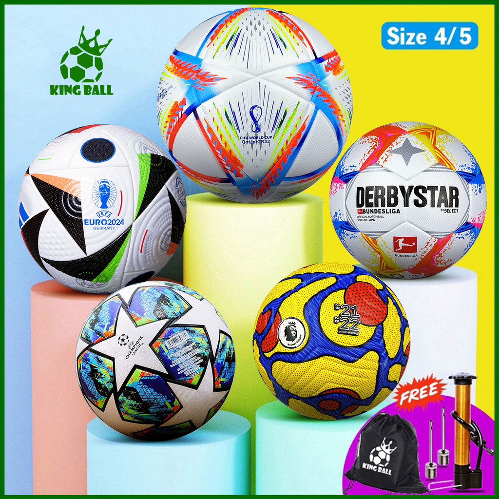 ลูกฟุตบอลขนาด King Ball เบอร์ เบอร์ เบอร์ เบอร์ 3 4 5 ของแท้ Champions ...