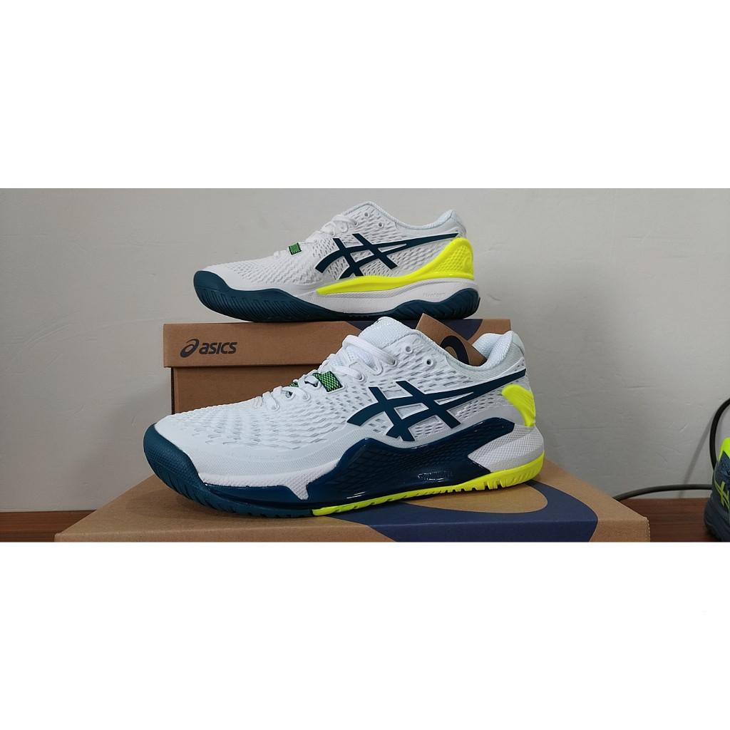 รองเท้าเทนนิสอาชีพ GW cod Asics Gel-Resolution 9 สำหรับผู้ชายและผู้หญิง ...