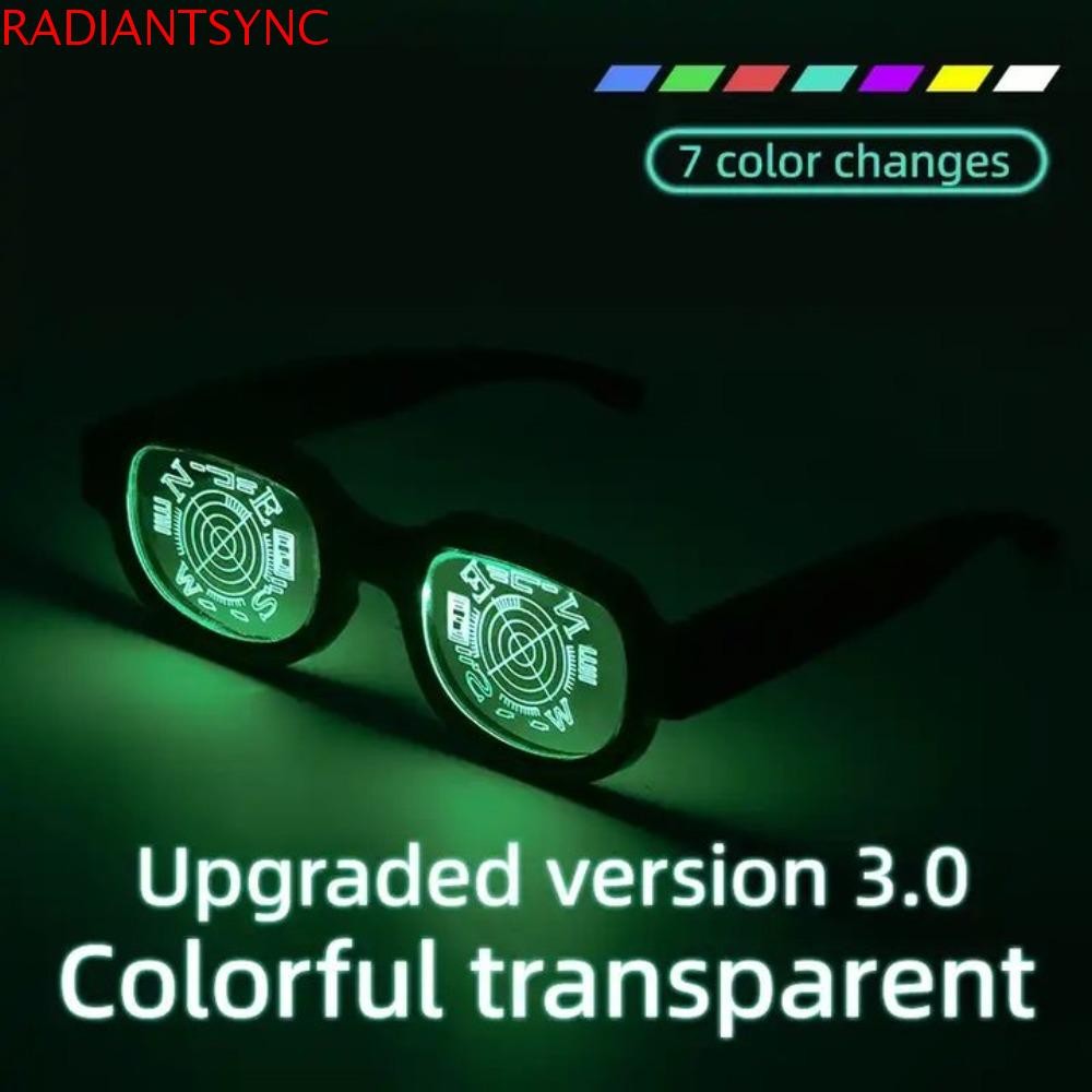 Radiantsync Luminous Conan Edogawa แว่นตา, ชาร์จ USB ตลกนักสืบ Conan แว่นตา, แว่นตาปาร์ตี้ ...