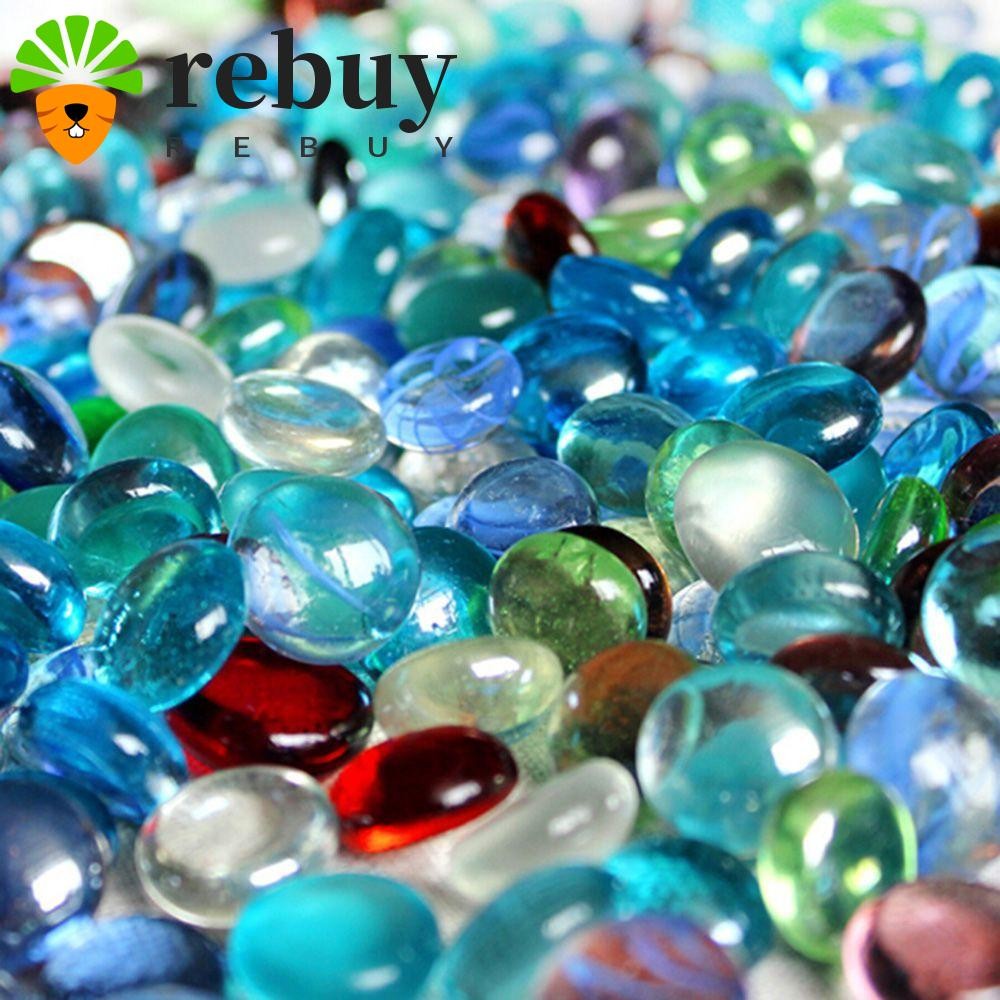 Rebuy หินแก้ว Rocks คริสตัล 100g สีผสมตกแต่ง Craft Marbles Pebbles อุปกรณ์เสริมถังปลา | Shopee ...