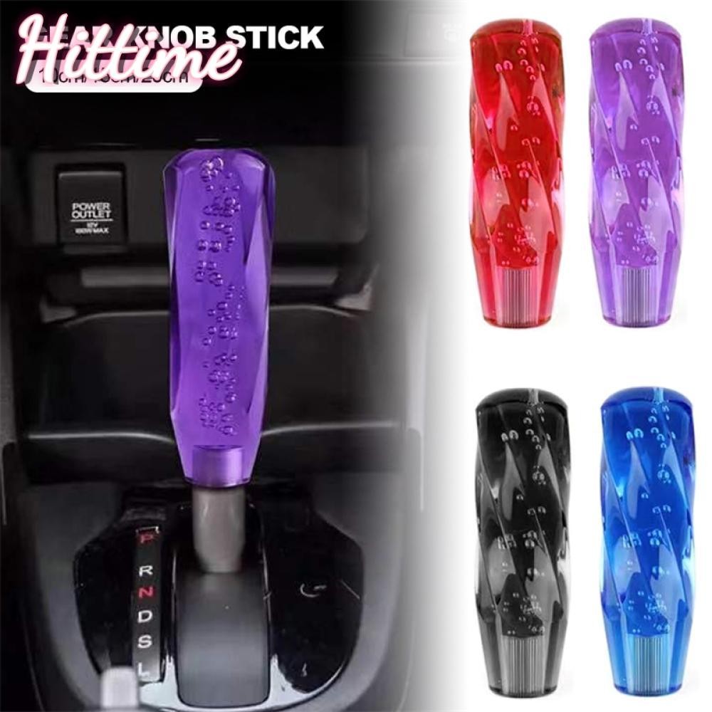 Hittime 10 ซม./15 ซม./20 ซม.รถ Shift Knob คริสตัลอะแดปเตอร์อัตโนมัติเกียร์ Shifter โปร่งใส M10 ...