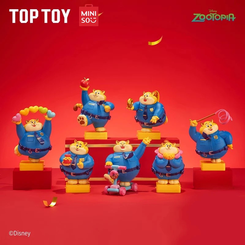 【ของแท้ 100%】TOP TOY Disney Zootopia Leopard Good Luck Series Blind Box ...