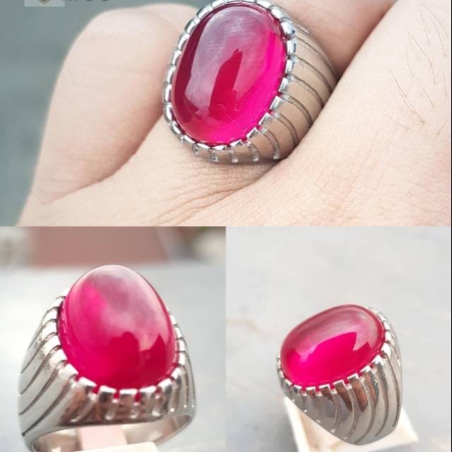 Merah Original BANGKOK SIAM RED RING STONE | Shopee Thailand