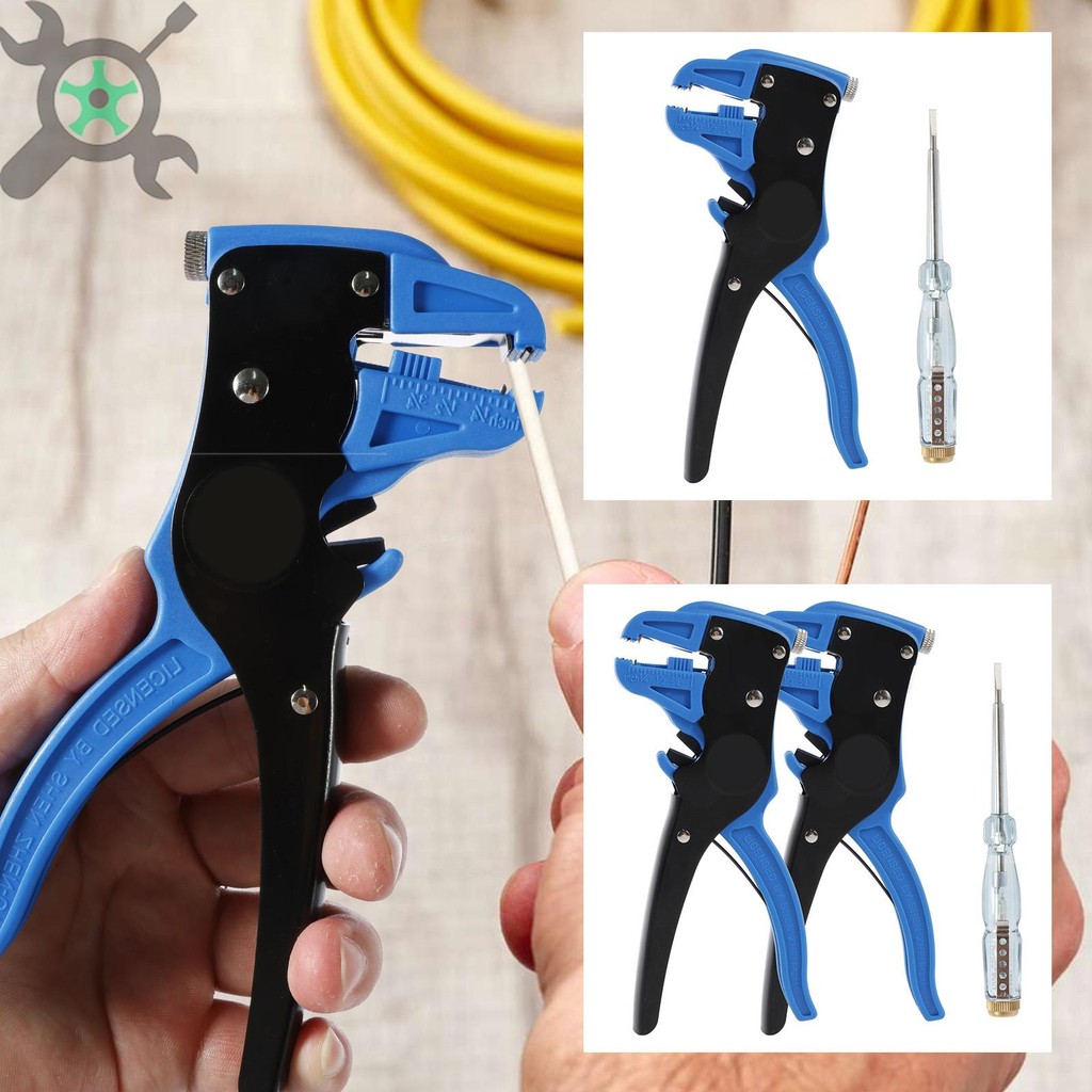 Wire Stripper 10-24 AWG Quick Cable Stripper คีมปรับไฟฟ้าคีมปอกสายไฟ ...