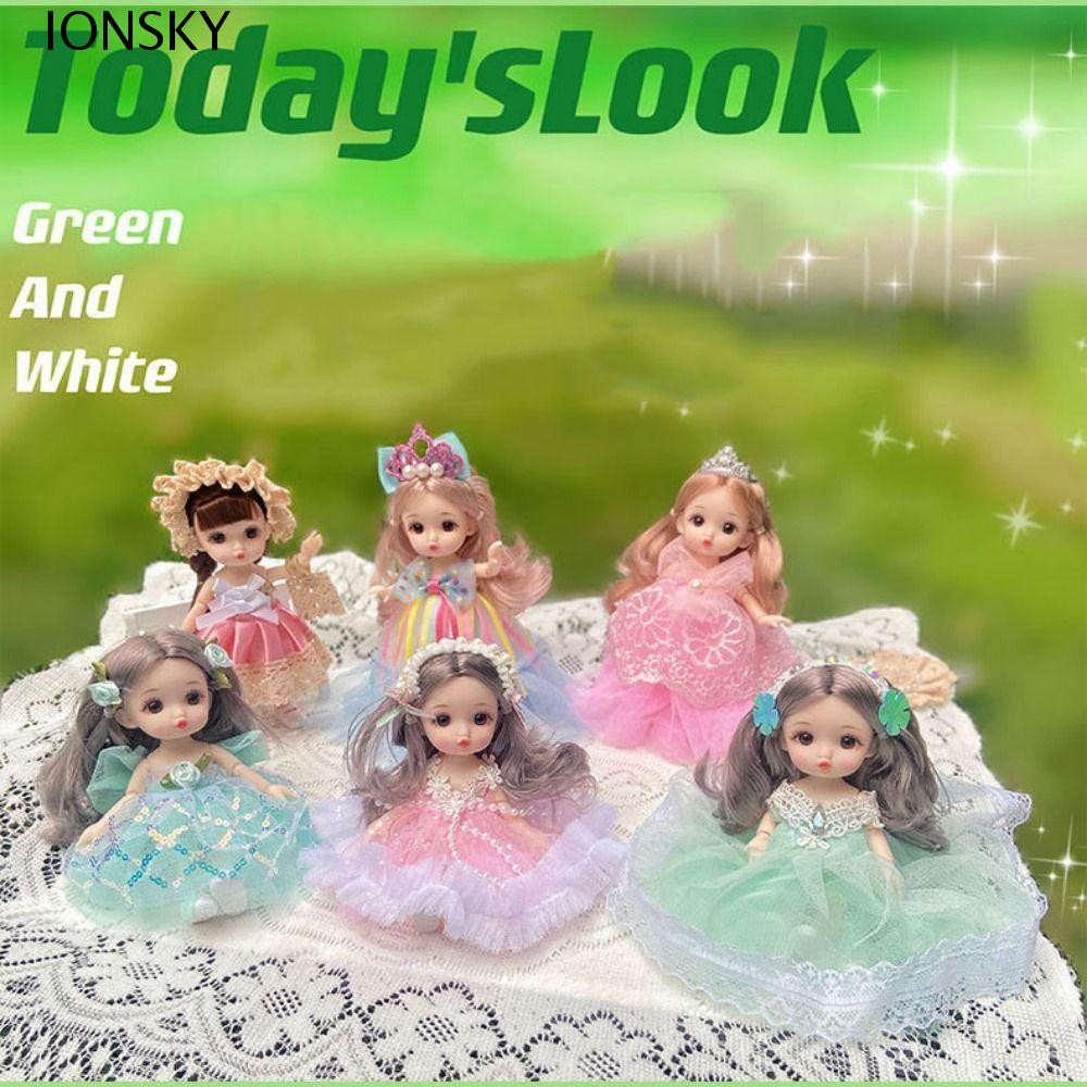 Ionsky Big Eyes Princess ตุ๊กตา Bjd, 16 ซม.13 ข้อต่อ 16 ซม.ตุ๊กตา Bjd ...