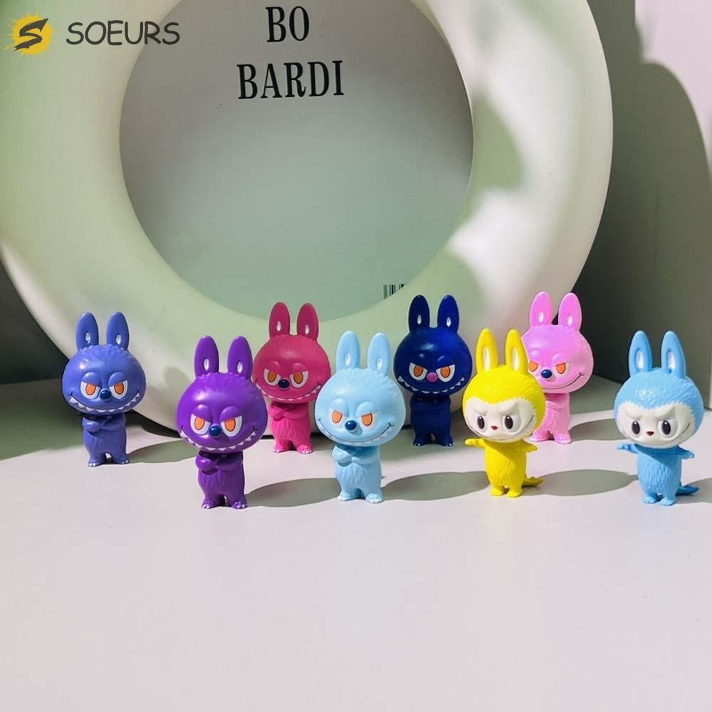 Soeurs 2 ชิ้น/เซ็ต Astrological Sign Labubu ตุ๊กตา, ซิลิกาเจลการ์ตูนปีก ...