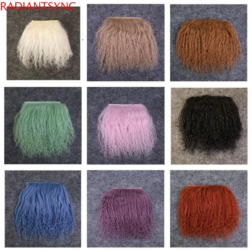 Radiantsync BJD ผมแถว,ผมปลอมผมดิบ Synthesis BJD ผม Wefts, Blyth ตุ๊กตา Wefts วิกผม Handmade Hook ...