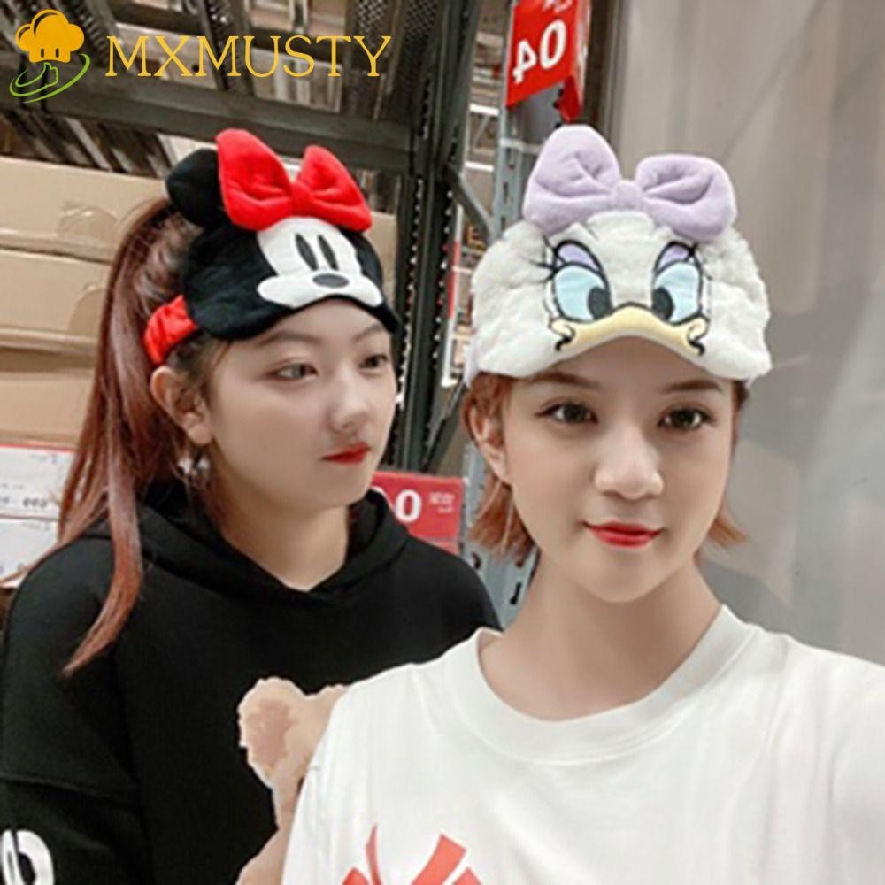 Mxmusty การ์ตูน Plush Eye Mask, Minnie Mickey Blackout Eye Mask, แฟชั่น ...