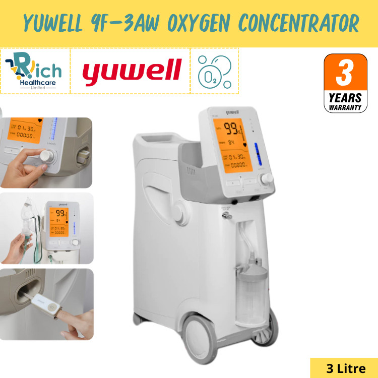Yuwell Thailand Oxygen Generator เครื่องผลิตออกซิเจน ขนาด 3 ลิตร Yuwell รุ่น 9F-3AW [3 Year ...