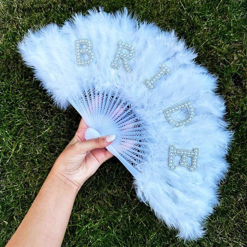 Tt เจ้าสาว Feather Fan Bachelorette Hen Do Party Bach Weekend Girls ...