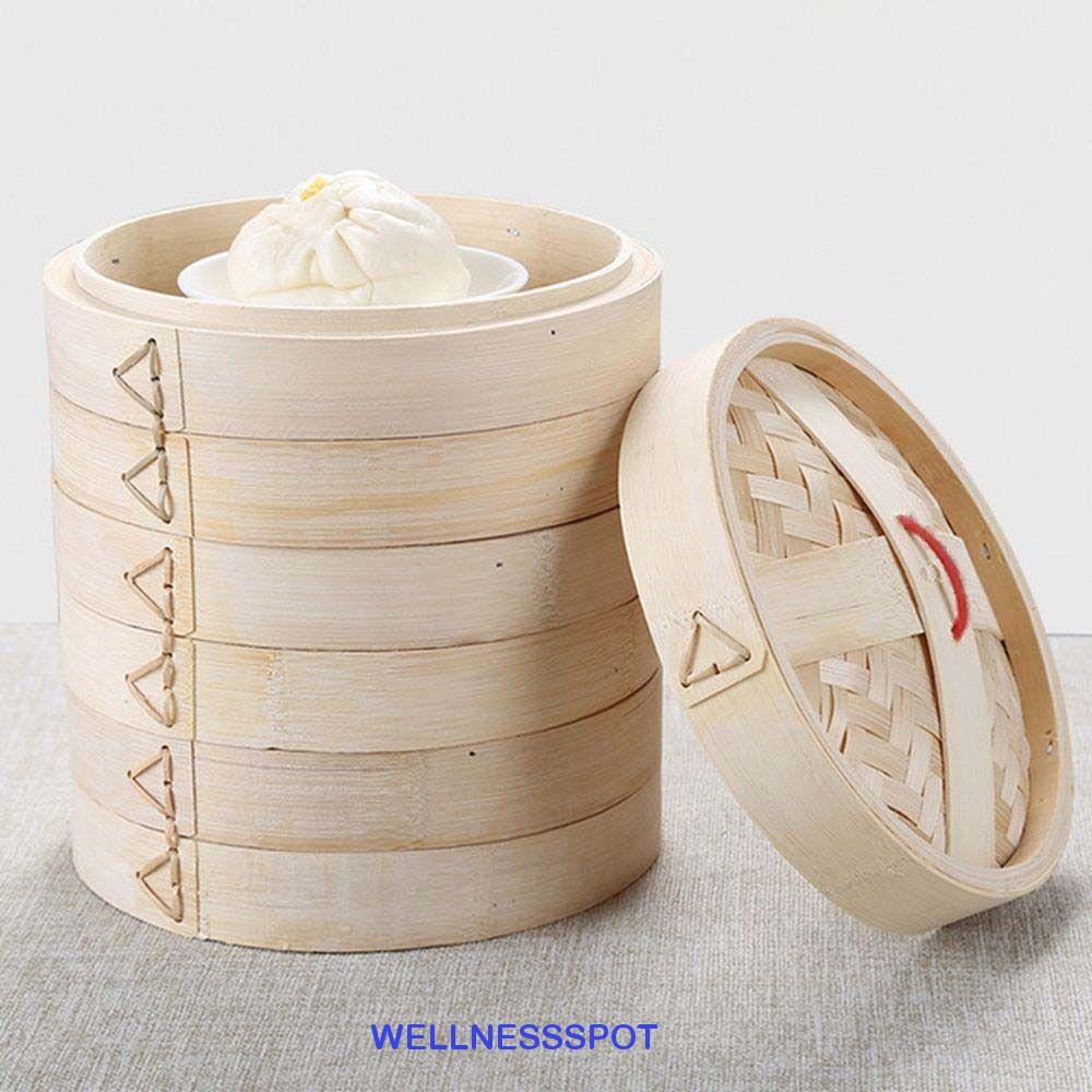 Wellnessspot หม้อไอน้ําเกี๊ยวจีนชุดเครื่องมือทําอาหารขนาดเล็กชุดเครื่องมือห้องครัวนึ่งพร้อมฝาปิด ...