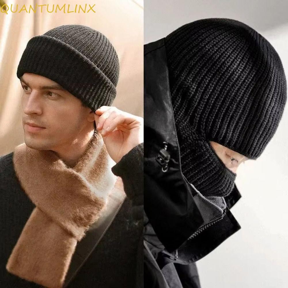 Quantuml อบอุ่นถักหมวก Balaclava, Bonnet Full Face สกี 2 in1 หน้ากากถัก ...