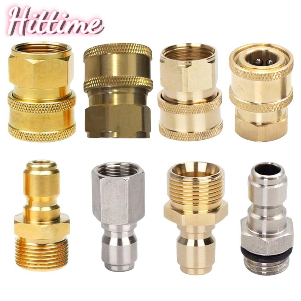 Hittime 2 ชิ้น 3/8 หรือ 1/4 "ความดันเครื่องซักผ้าอะแดปเตอร์ชุด M22 14 มิลลิเมตร 12 มิลลิเมตรหญิง ...