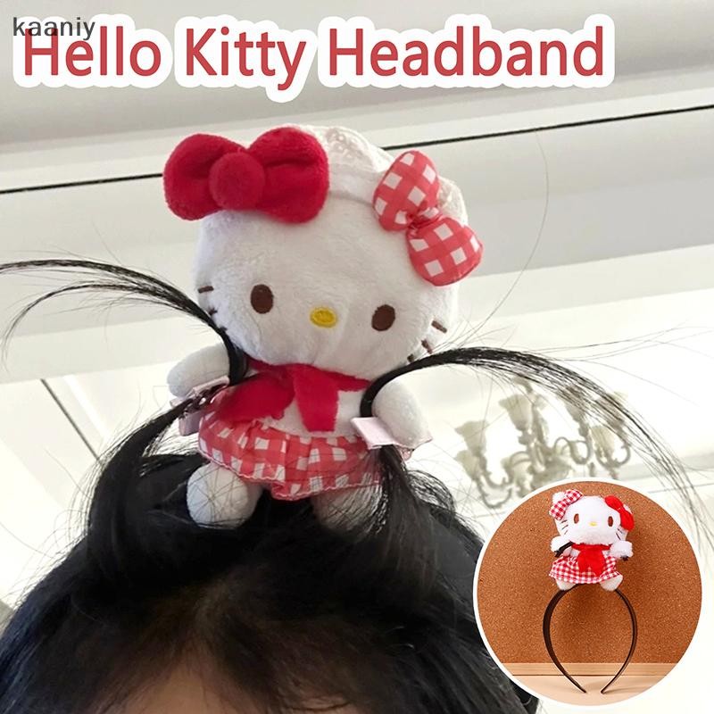 [KAN] Kawaii Hello Kitty การ์ตูนตุ๊กตาตุ๊กตา Hairhoops หัวดึงอุปกรณ์ ...