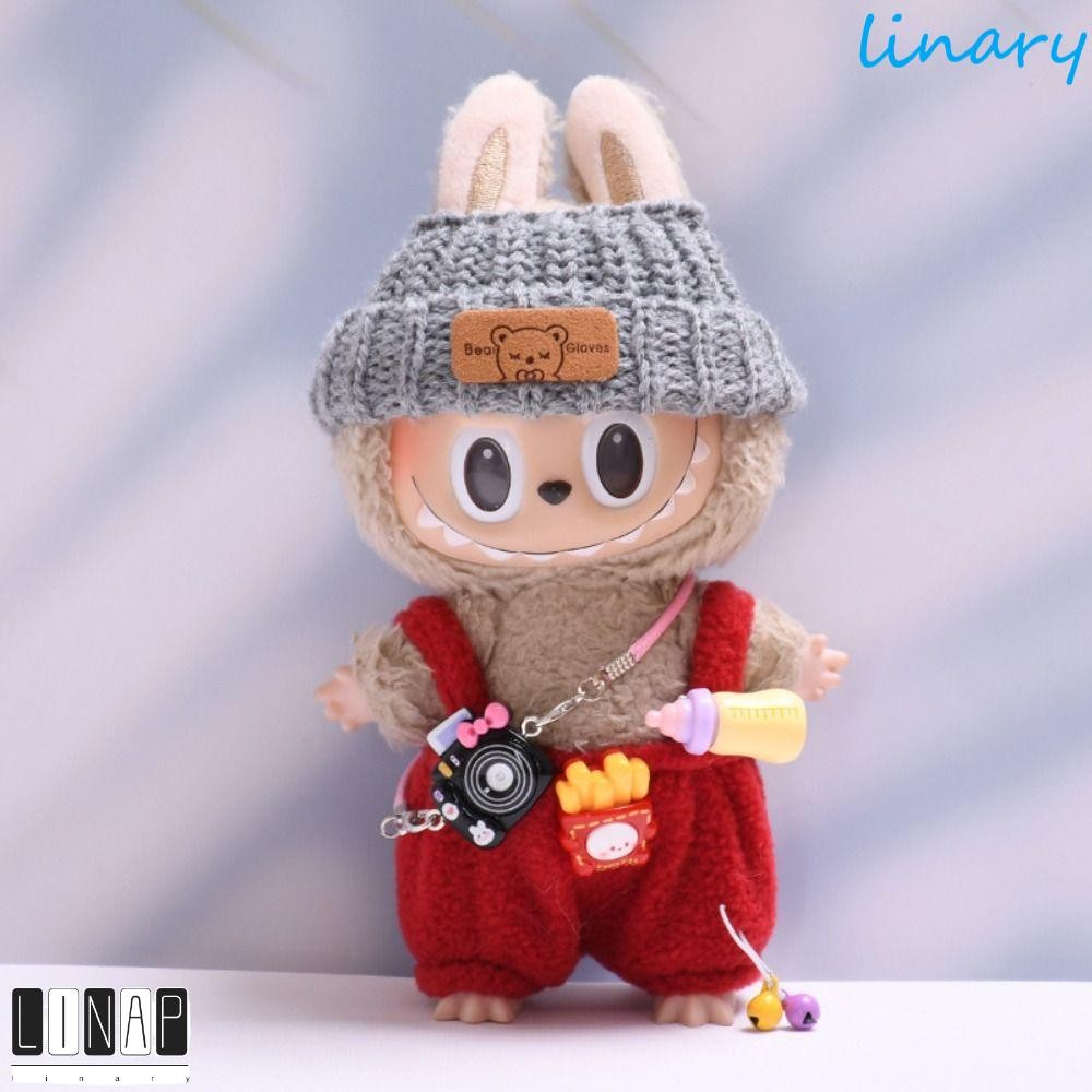 Culinaryhv 17 ซม.Labu ตุ๊กตาเสื้อผ้า,ขวดนม Fries นั่ง Labubu เสื้อผ้า ...