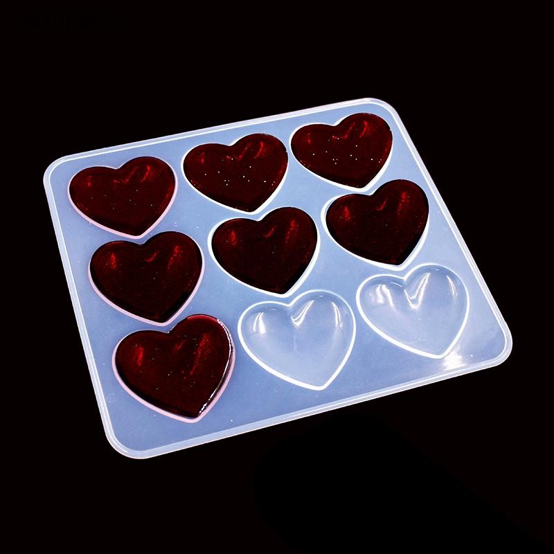 {HotJan} Love Heart แม่พิมพ์ซิลิโคนเครื่องประดับทําเครื่องมือ DIY UV ...
