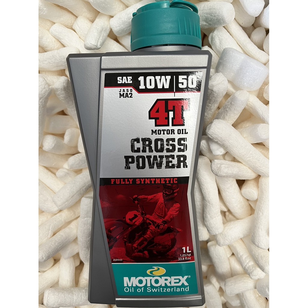 MOTOREX น้ำมันเครื่อง รุ่น Cross Power 4T สายวิบาก เบอร์ 10W50, 10W60 ขนาด 1.0L (New Package ...